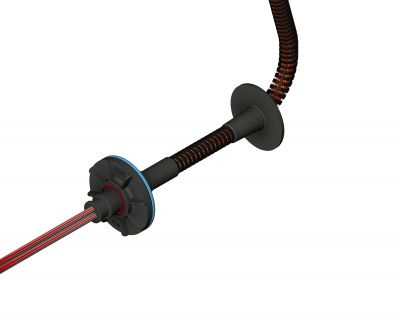 UGA SPE Speed-Pipe Glasfaser-Hauseinführung 16/1x(7-14)+3x5-7/1200 ...